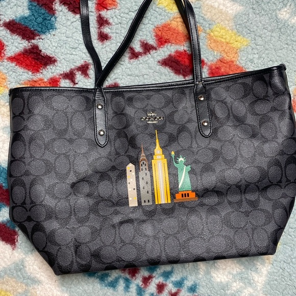 Coach | Bags | Coach Nyc New York City Skyline Taylor Tote Bag | Poshmark